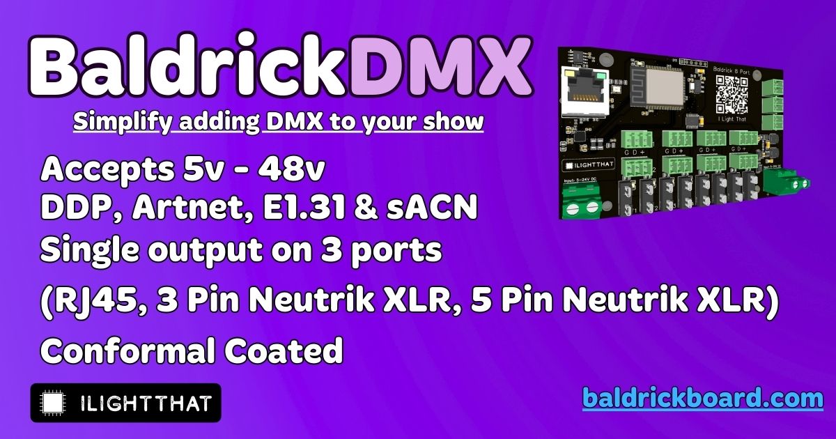 BaldrickDMX - Baldrick Board Documentation